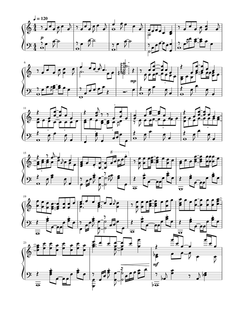 Graduation (v2) Sheet music for Piano (Solo) | Musescore.com