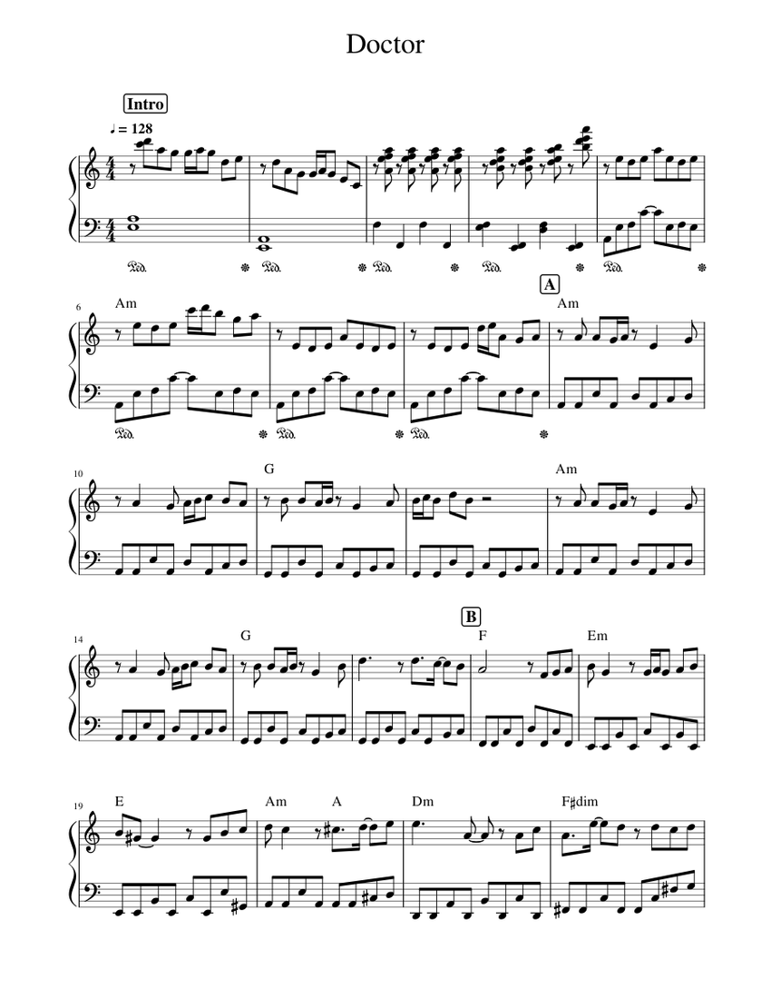 Doctor Sheet music for Piano (Solo) | Musescore.com