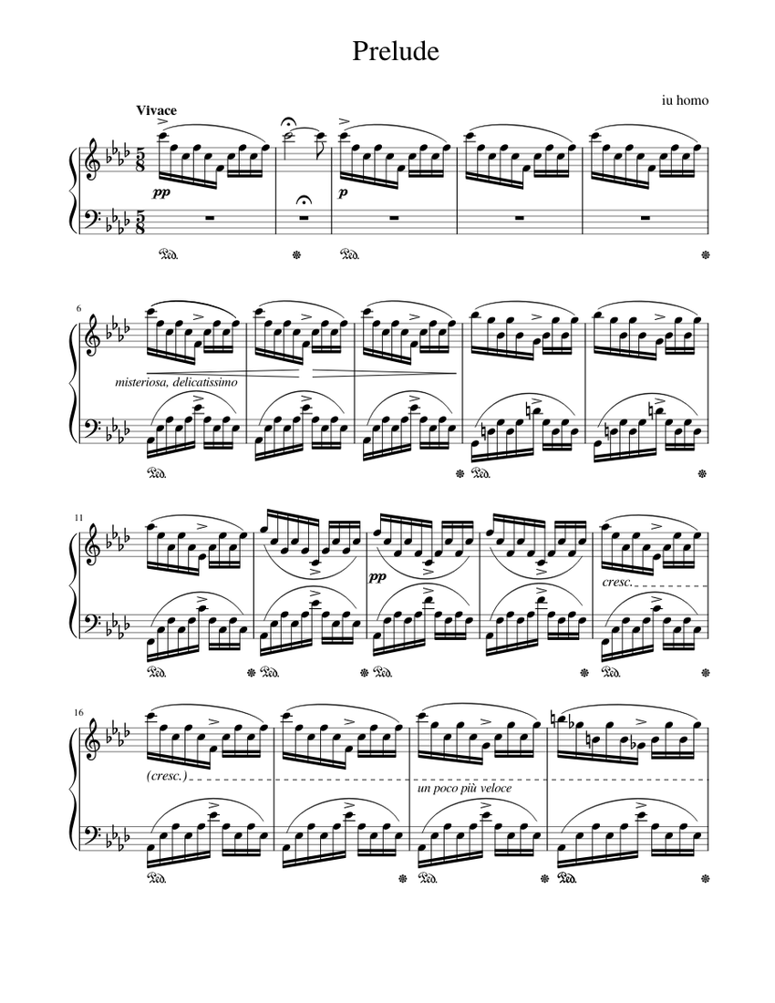Prelude Sheet music for Piano (Solo) | Musescore.com