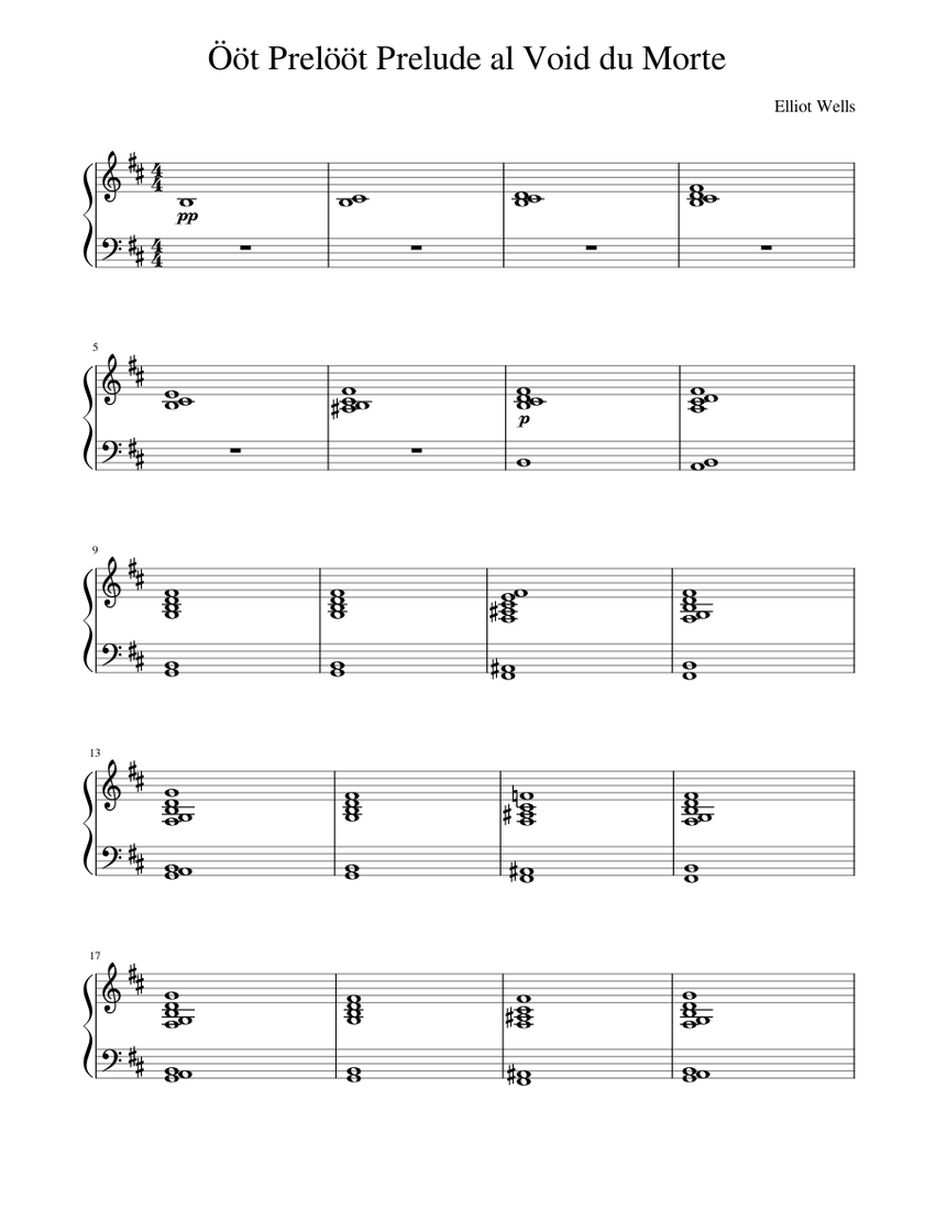Oot Preloot Sheet music for Piano (Solo) | Musescore.com