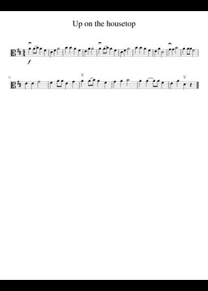 Up On The House Top Violin Notes