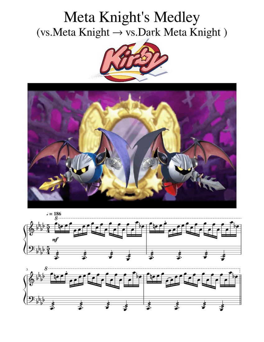 Meta Knight's Medley from Kirby (vs.Meta Knight → vs.Dark Meta Knight ...