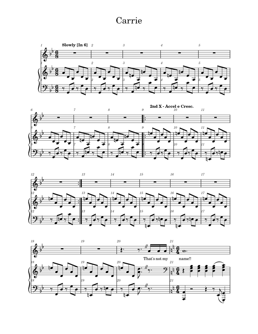 Carrie the musical - carrie – Misc Soundtrack Carrie the musical ...