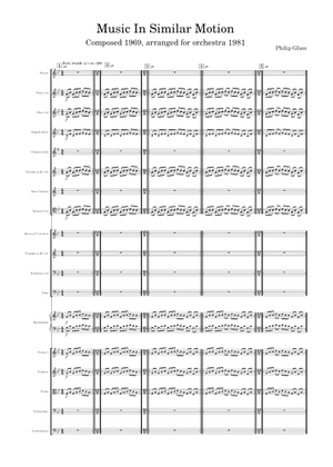 Philip Glass - Music in Similar Motion Sheet Music for Trombone, Organ ...