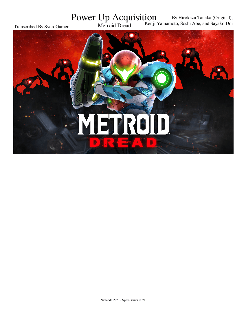 Power-up Acquisition - Metroid Dread Sheet music for Crash, Synthesizer ...