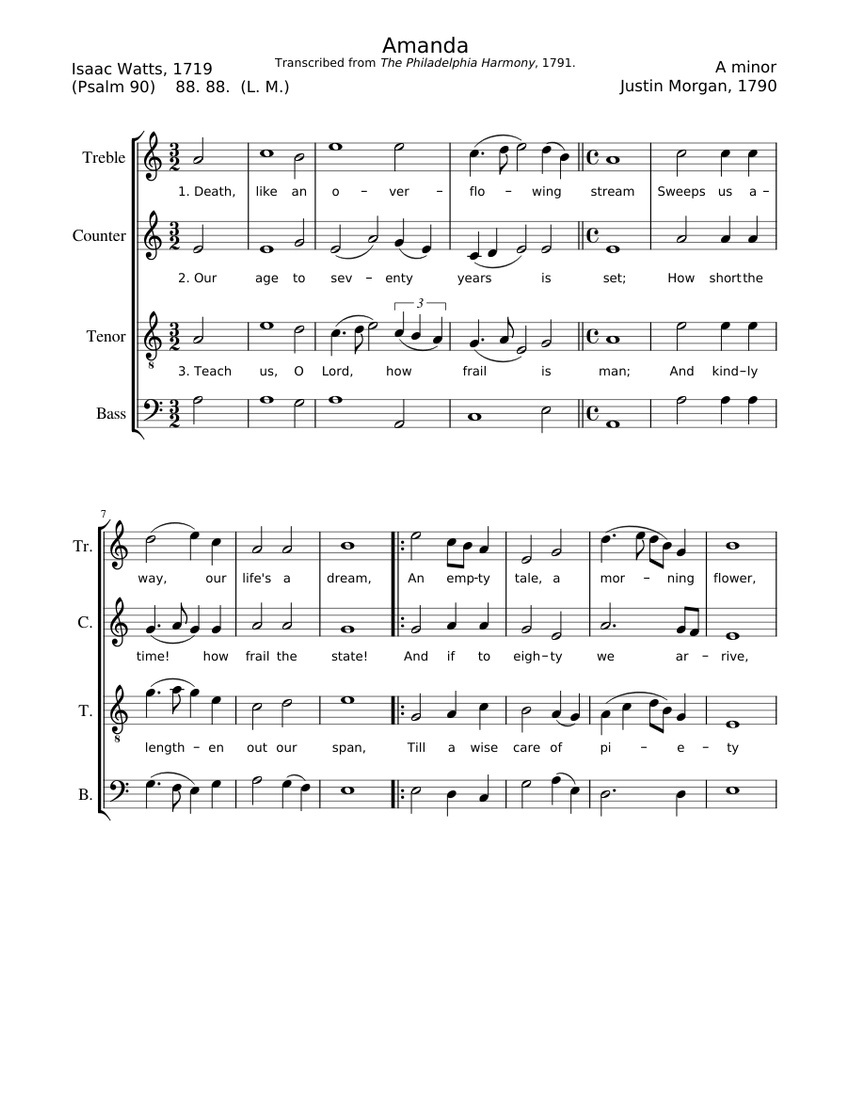 Amanda - Justin Morgan Sheet Music for Bass guitar (Solo) | MuseScore.com