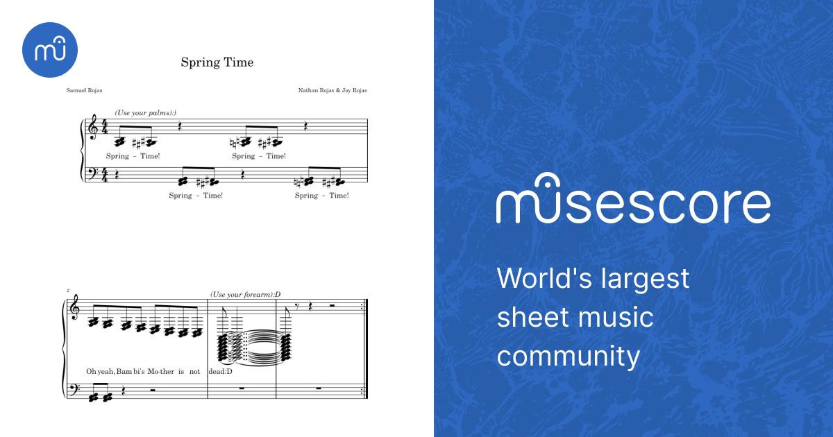 Spring Time Sheet music for Piano (Solo) Easy | Musescore.com