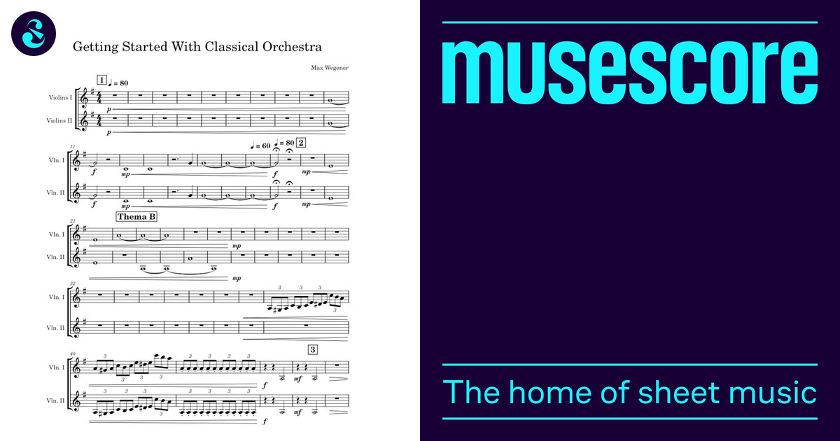 Getting Started With Classical Orchestra (violins only) Sheet music for ...