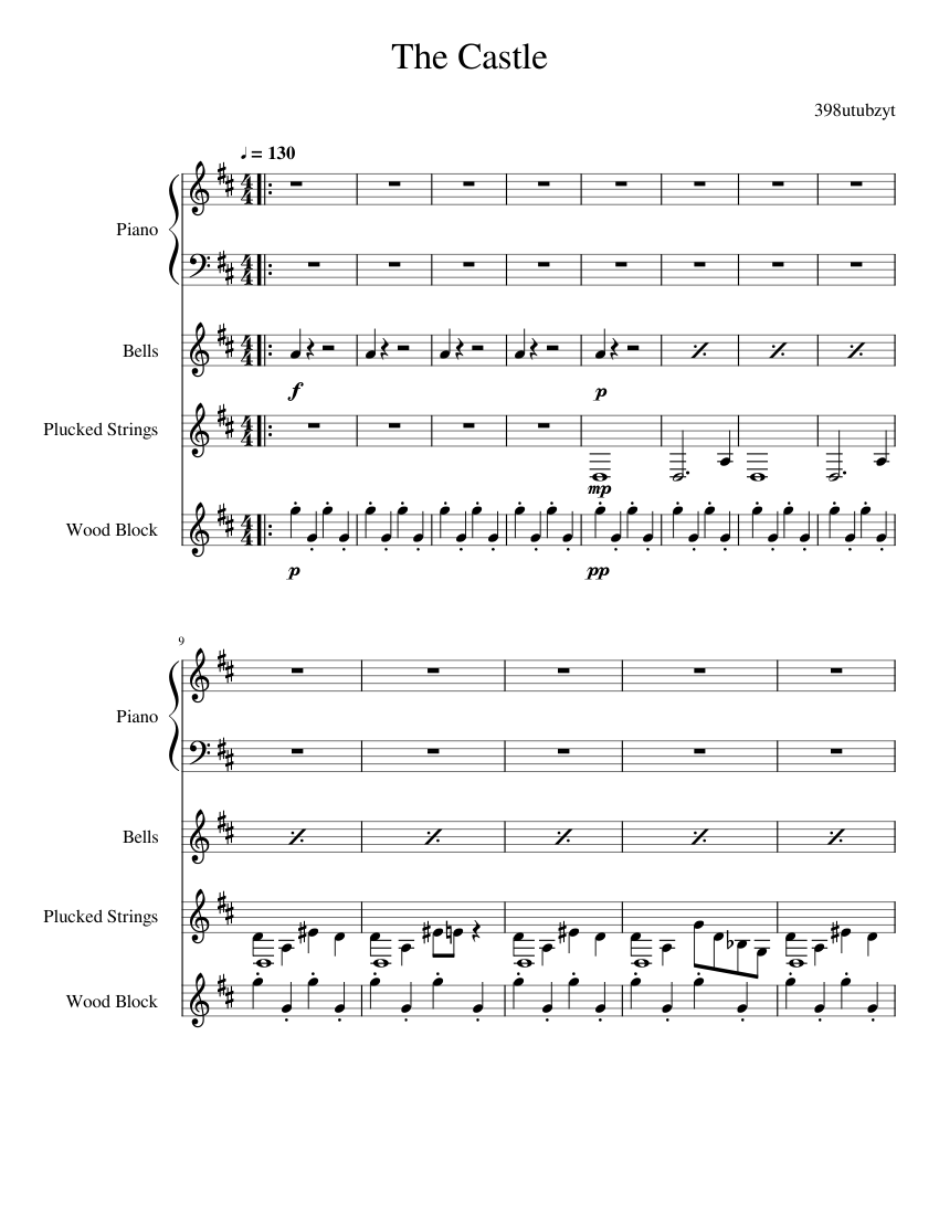 The Castle Sheet music for Natural horn (Mixed Quartet) | Musescore.com