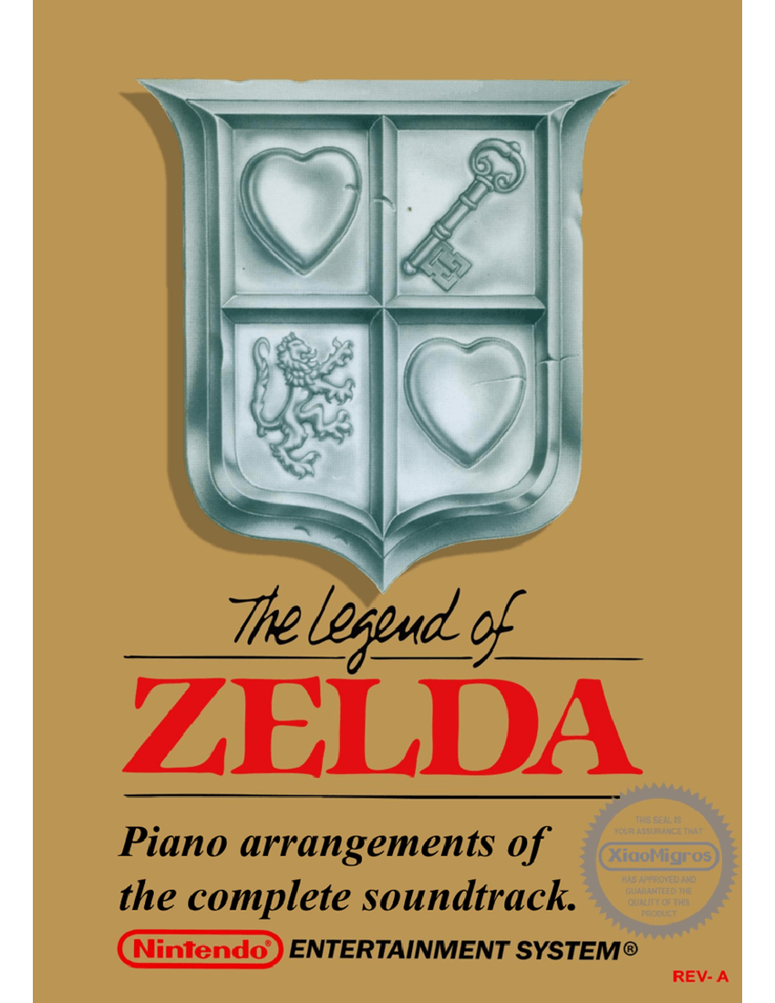 The Legend of Zelda (NES) - Complete Soundtrack Sheet Music with Chords ...