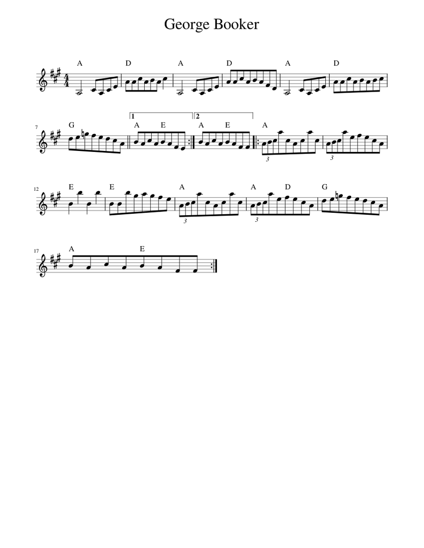 George Booker Sheet music for Piano (Solo) Easy | Musescore.com