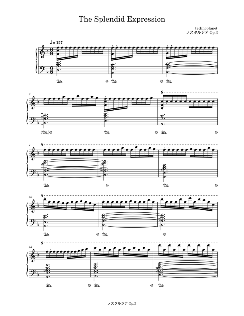The_Splendid_Expression Sheet Music for Piano (Solo) | MuseScore.com