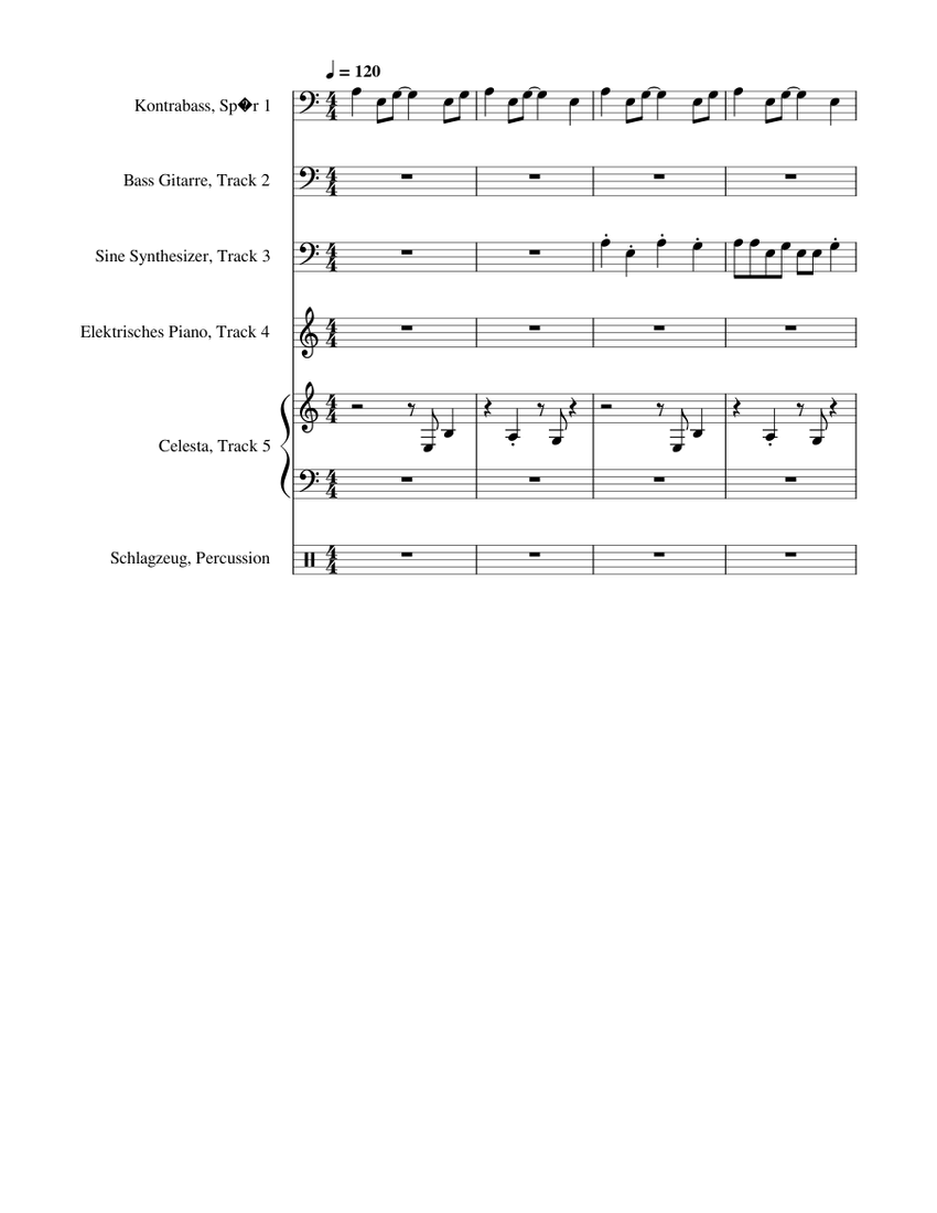 Midnight Snow Run – openTTD Sheet music for Piano, Celesta, Contrabass, Bass guitar & more ...