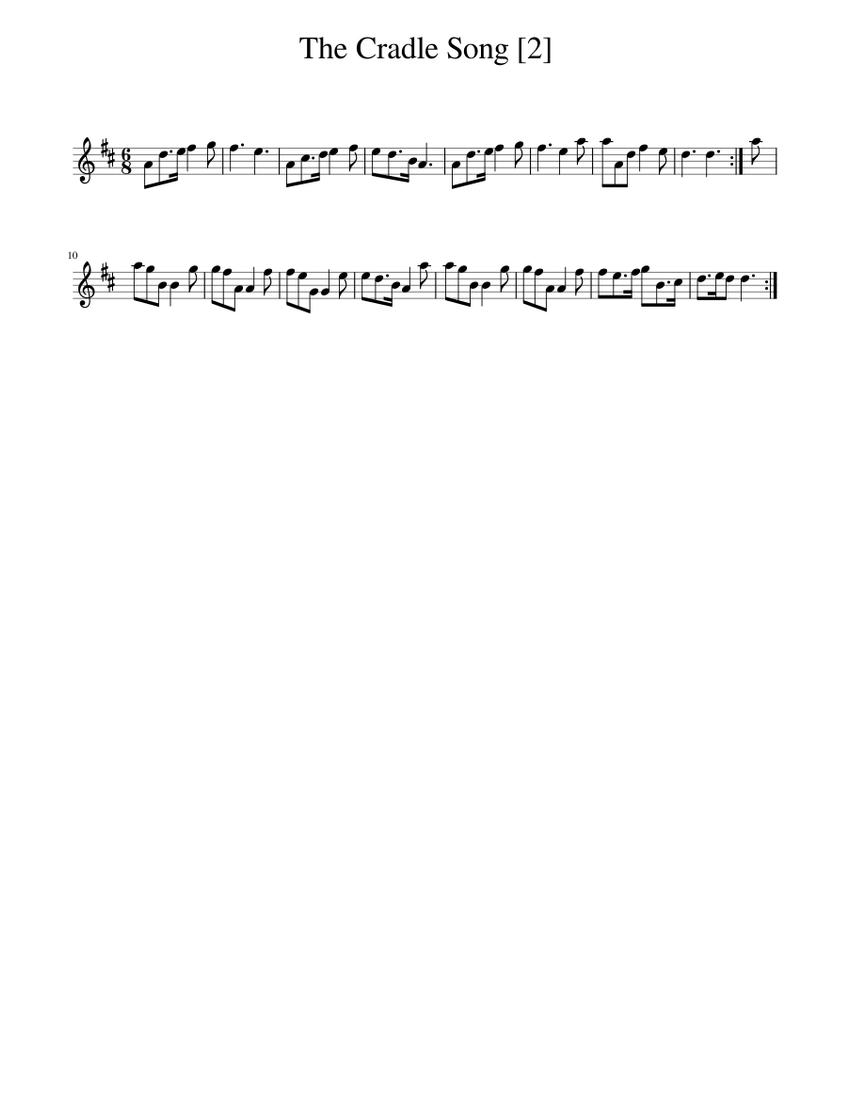 The Cradle Song - piano tutorial