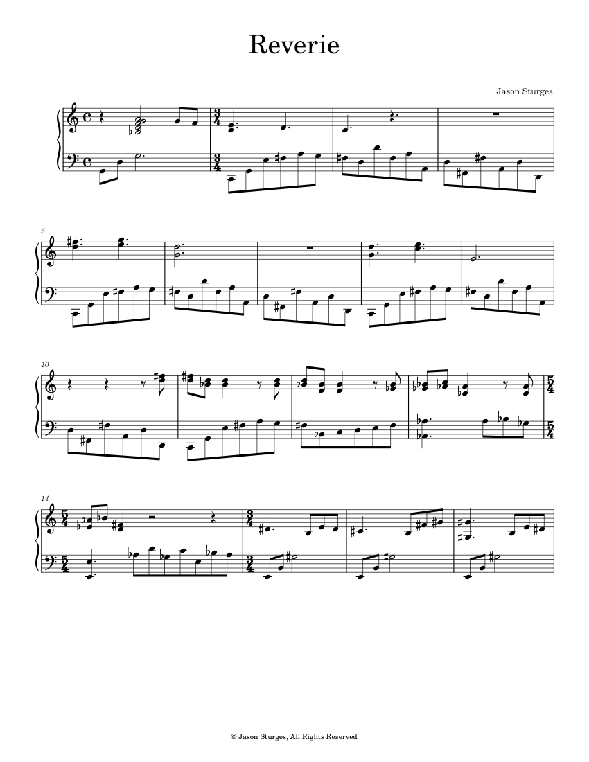 Reverie - piano tutorial