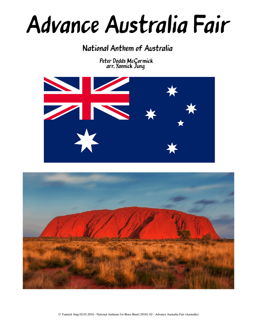 Advance Australia Fair - Australian National Anthem for Brass Band ...