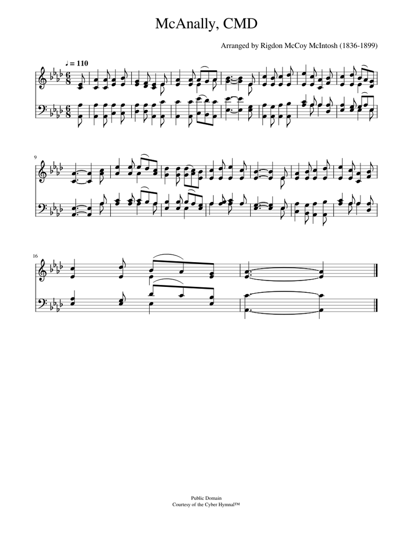 Am i a soldier of the cross? - Rigdon M. McIntosh Sheet music for Piano ...