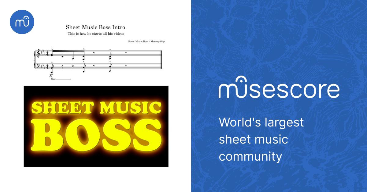 Sheet Music Boss Intro Sheet Music for Piano (Solo) Easy | MuseScore.com