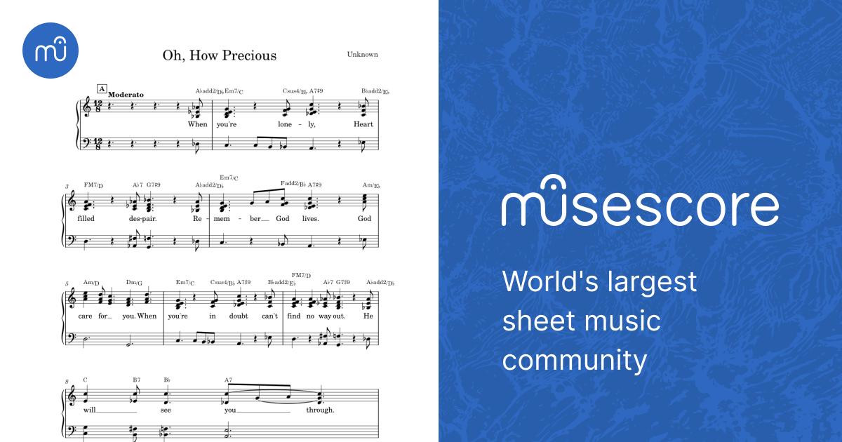 Oh How Precious_rp Sheet Music for Piano (Solo) | MuseScore.com