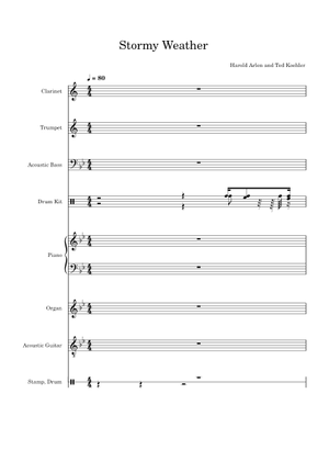 Play Official version of Stormy Weather Sheet Music by Harold Arlen for ...