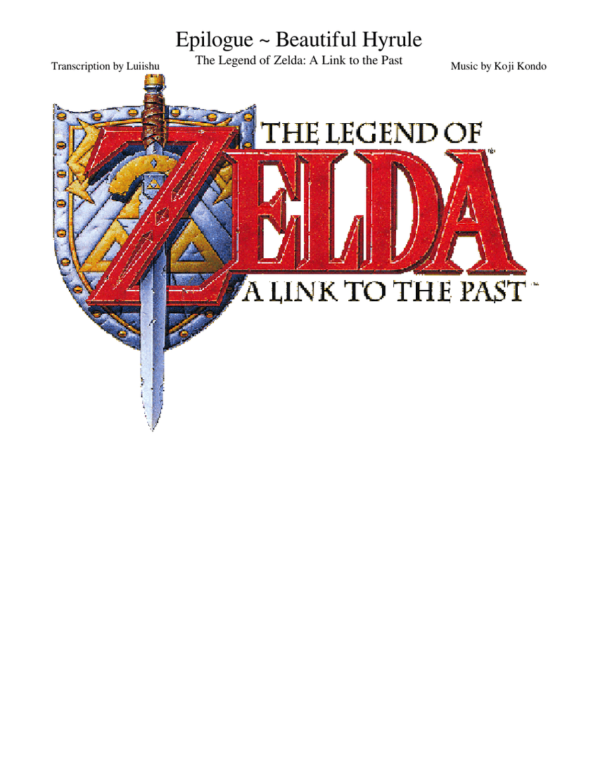 Epilogue ~ Beautiful Hyrule - Koji Kondo Sheet Music for Piano, Timpani ...