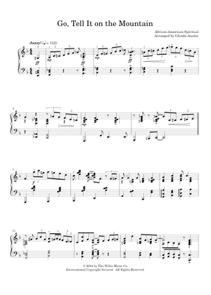 Go Tell It On The Mountain Sheet Music for Piano (Solo) | MuseScore.com
