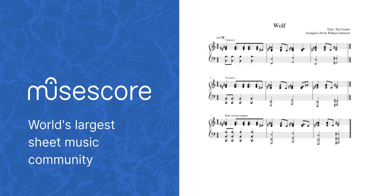 Wolf Sheet Music for Piano (Solo) Easy | MuseScore.com