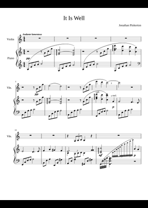 It is Well With my Soul BYU For Strings Sheet Music for Violin, Viola ...