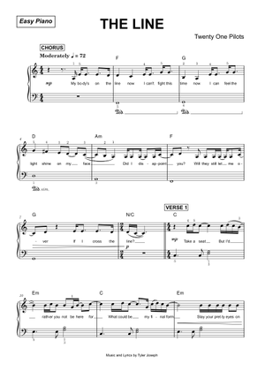 Play Official version of The Line Sheet Music by Twenty One Pilots for ...