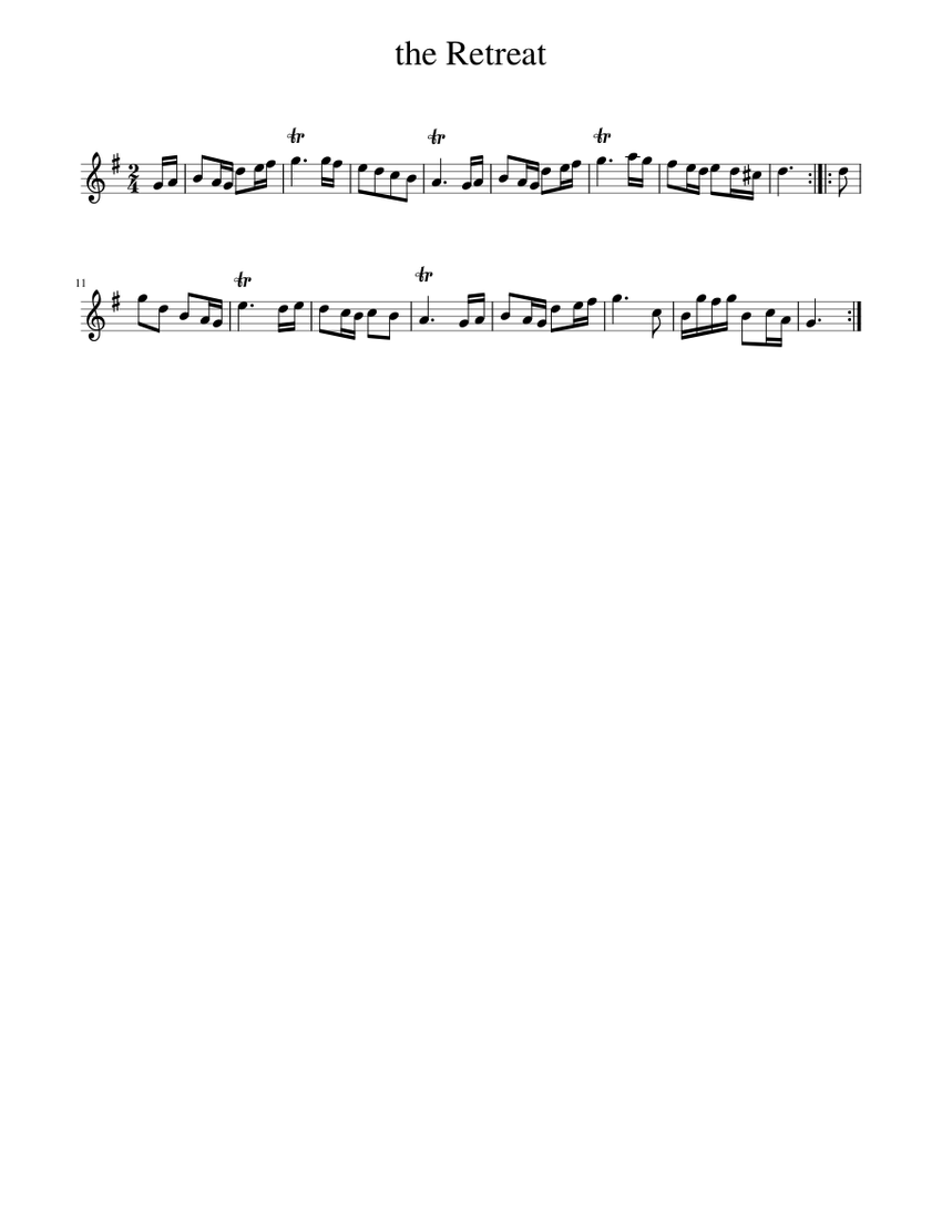 the Retreat Sheet music for Piano (Solo) Easy | Musescore.com
