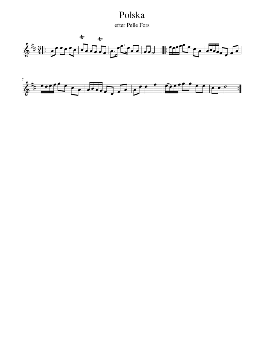 Polska Sheet music for Piano (Solo) Easy | Musescore.com