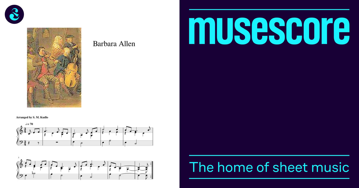 Barbara Allen Sheet Music for Piano (Solo) easy | MuseScore.com