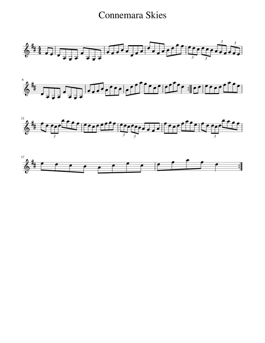 Connemara Skies Sheet music for Piano (Solo) Easy | Musescore.com