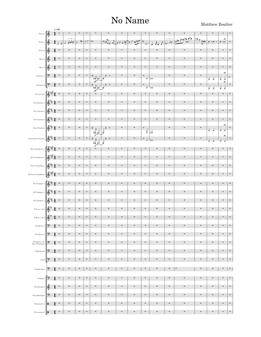 No_Name Sheet music for Trombone, Euphonium, Tuba, Flute piccolo & more ...