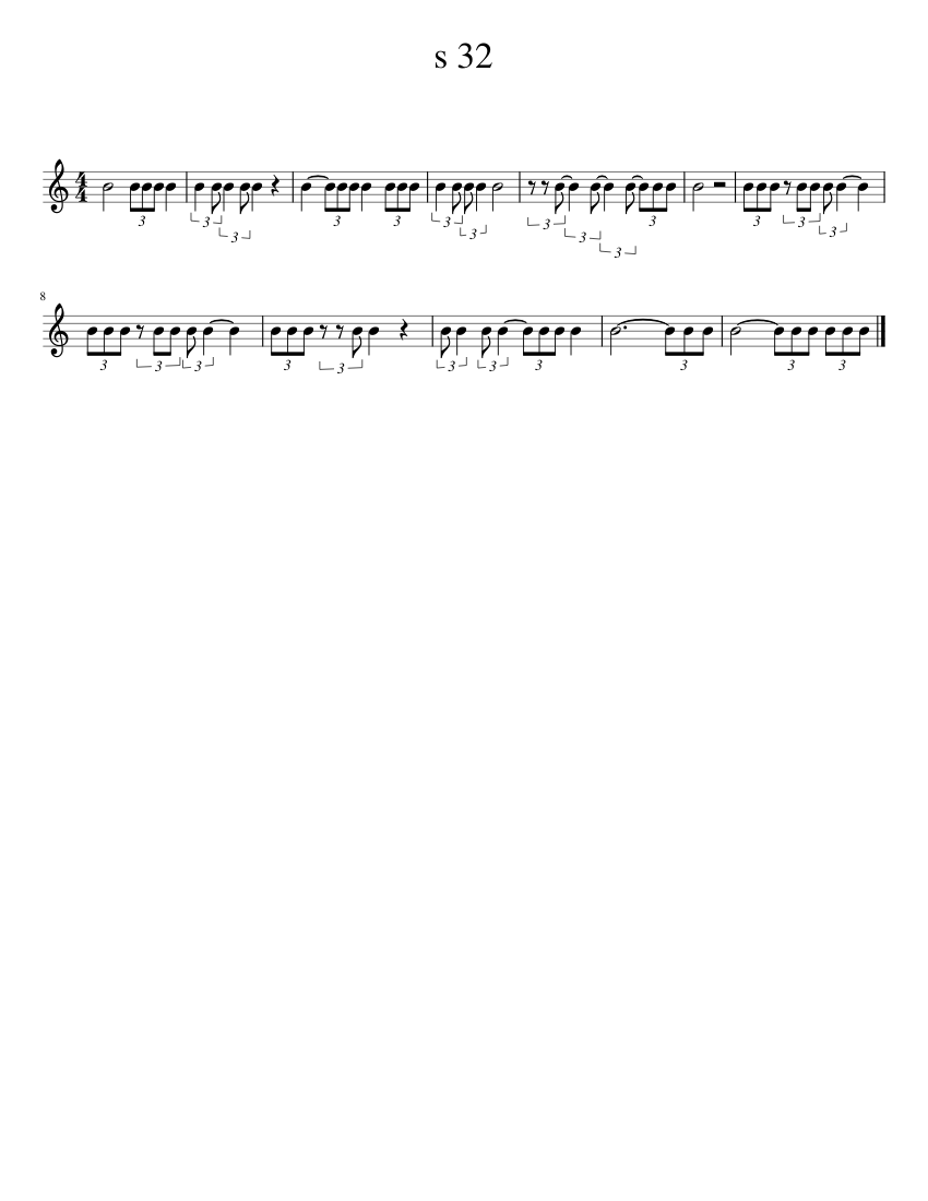 s 32 Sheet Music for Piano (Solo) easy | MuseScore.com