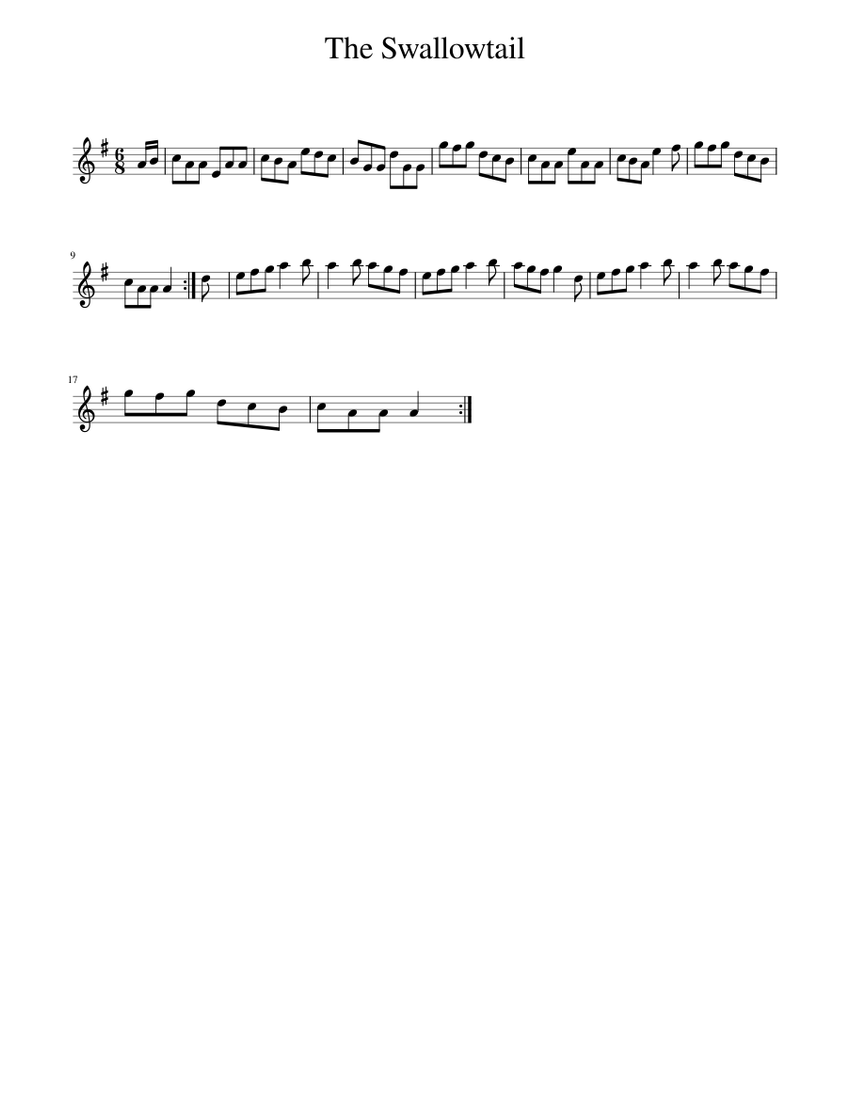 The Swallowtail Sheet music for Piano (Solo) Easy | Musescore.com