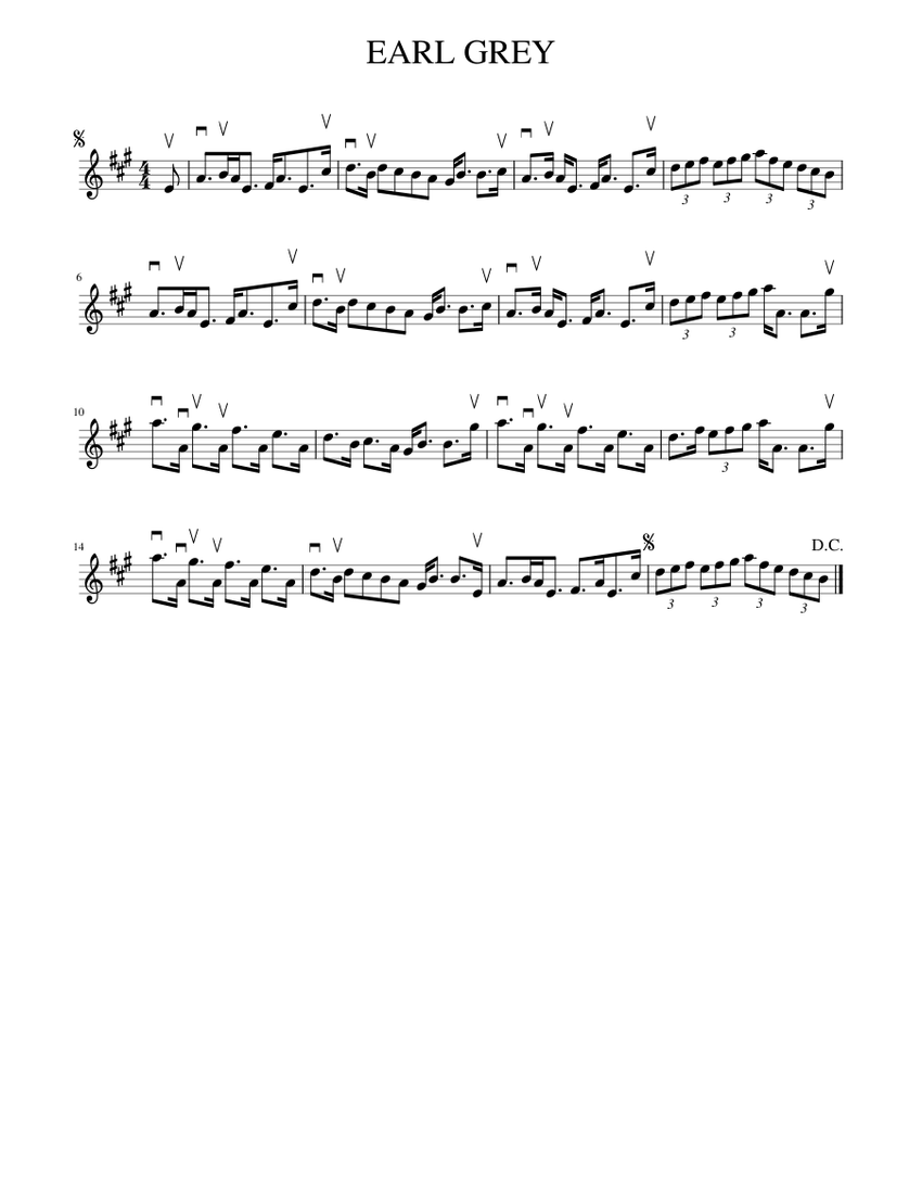 EARL GREY Sheet music for Piano (Solo) Easy | Musescore.com