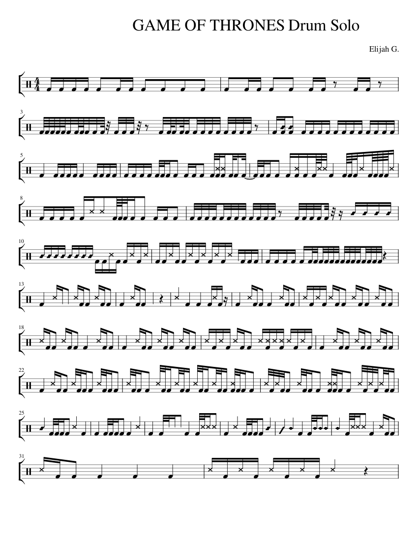 Drum Solo Sheet Music for Snare drum (Marching Band) | MuseScore.com