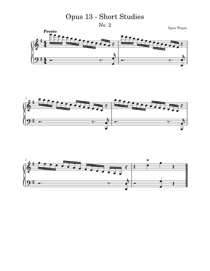 Opus 13 - Short Studies No.2 - piano tutorial