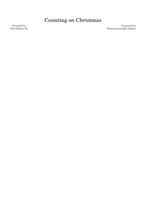 Counting on Christmas – WebzForevz Sheet Music for Piano (Solo ...