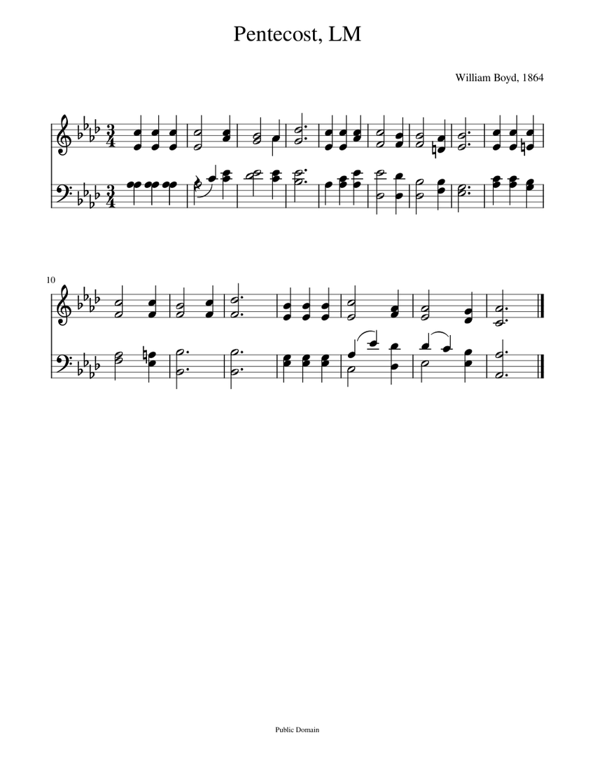 Go, labor on: spend and be spent - Horatius Bonar Sheet Music for Piano ...