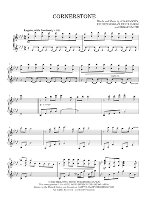 Cornerstone Hillsong Free Sheet Music Elunticmp3 Cornerstone