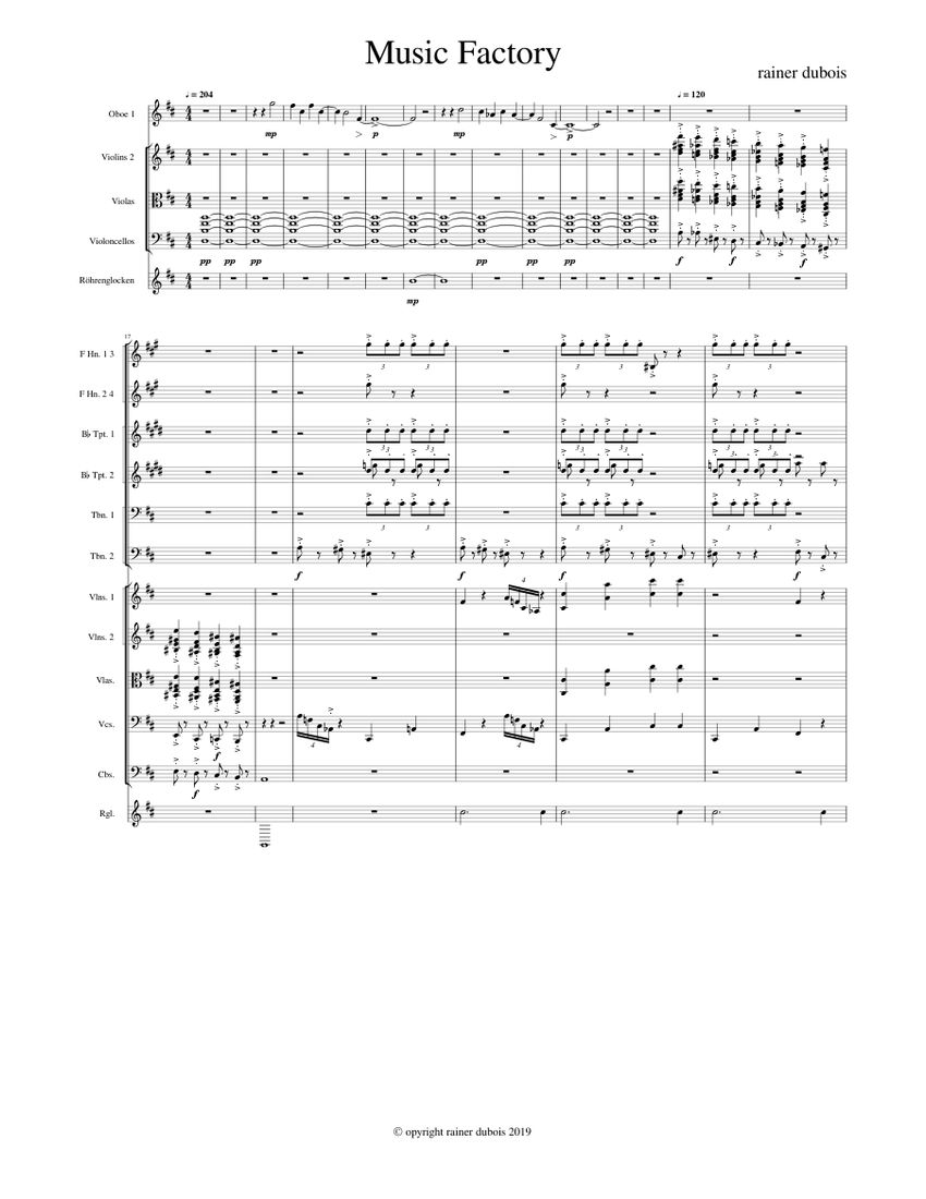Music factory Sheet music for Piano, Trombone, Alto, Organ & more ...