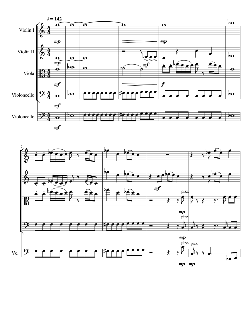 Toxic Sheet music for Violin, Viola, Cello (String Quintet) | Musescore.com