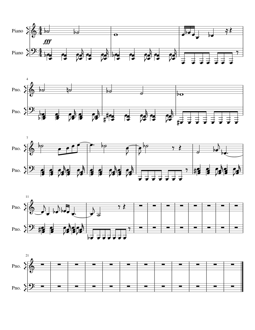 Short Sheet music for Piano (Piano Duo) | Musescore.com