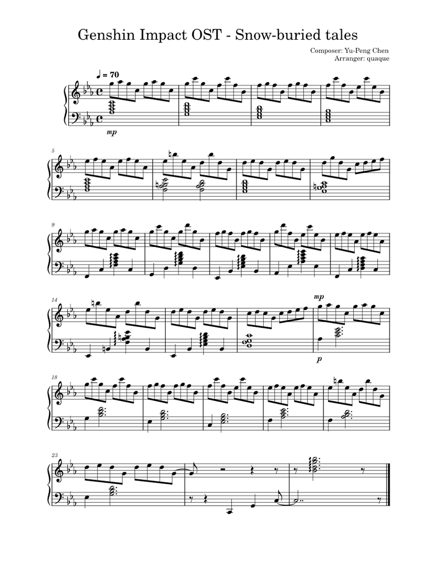 Snow Buried Tales – Yu-Peng Chen Genshin_Impact_-_Snow-buried_tales ...