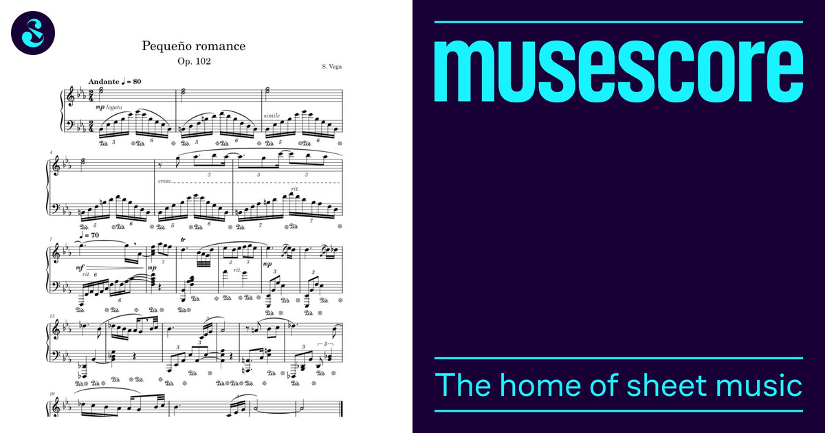 Op. 102 Short romance Sheet Music for Piano (Solo) | MuseScore.com