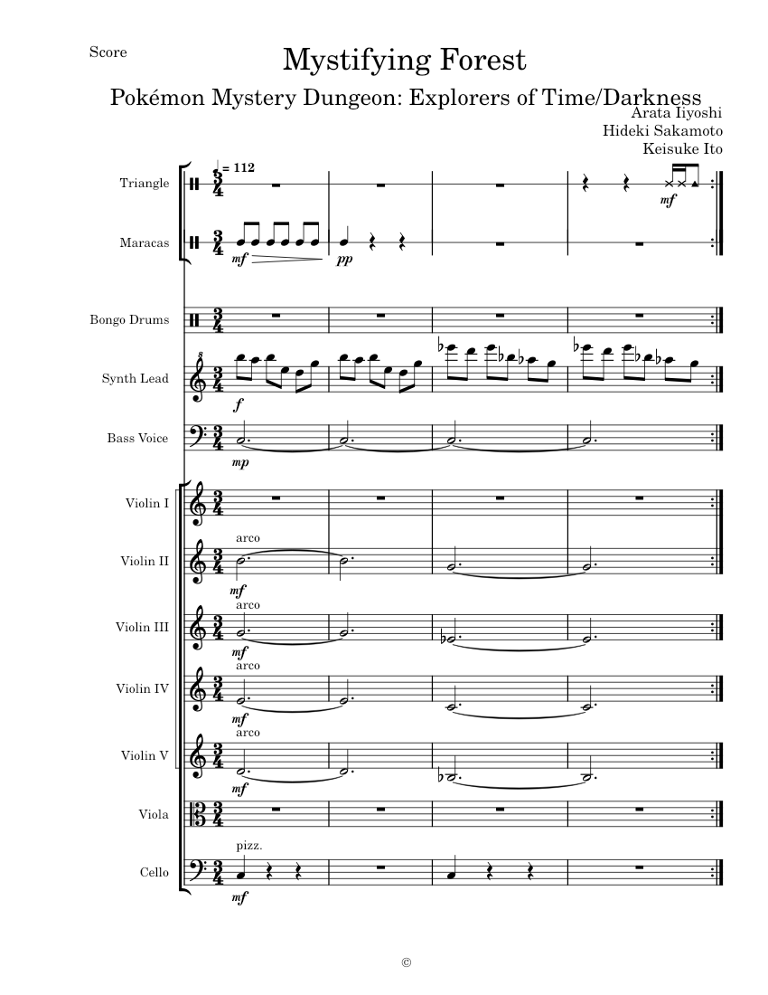 Mystifying Forest (Pokémon Mystery Dungeon: Explorers of Time/Darkness) - Transcribed Score ...