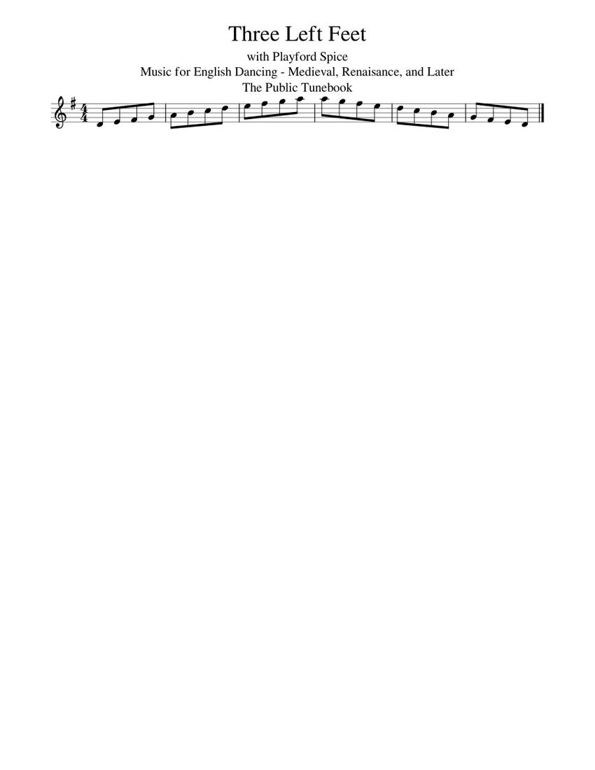 Three Left Feet Sheet music for Piano (Solo) Easy | Musescore.com