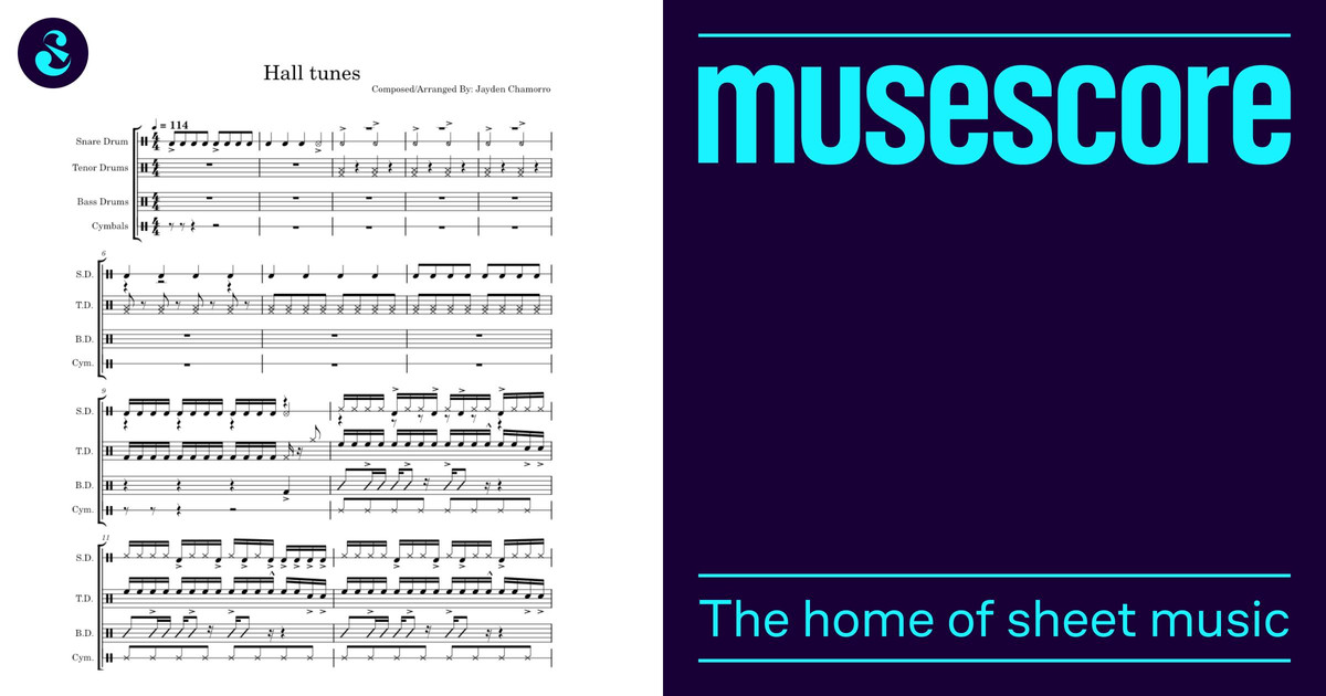 Hall music – Jayden Chamorro Sheet music for Tuba, Synthesizer, Trumpet ...